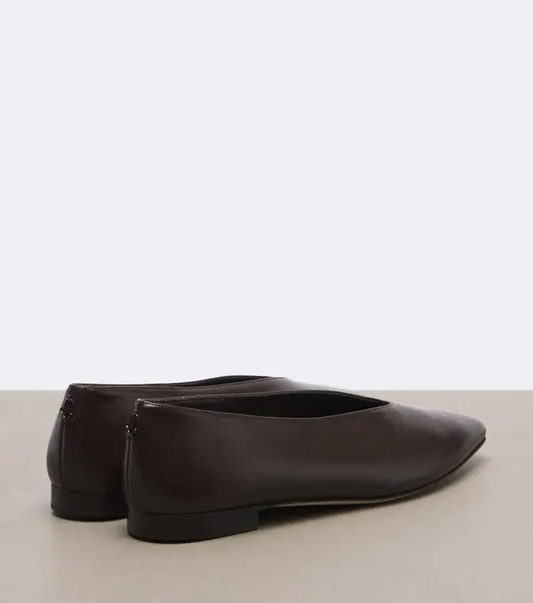 JIMMY CHOO Margot Leather Ballet Flats
