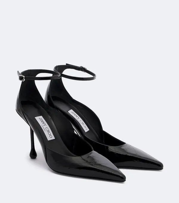 JIMMY CHOO Quinci Leather Pumps - Black