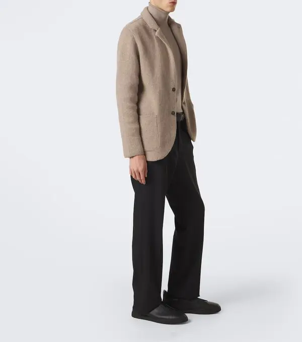 Zegna Triple Stitch Leather Sneakers