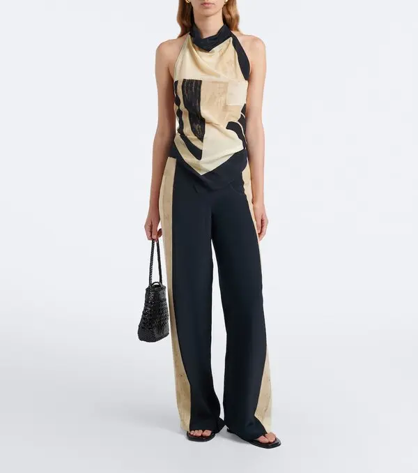 SIR. Sona Printed Silk Top