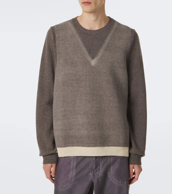 MAISON MARGIELA Printed Virgin Wool Sweater