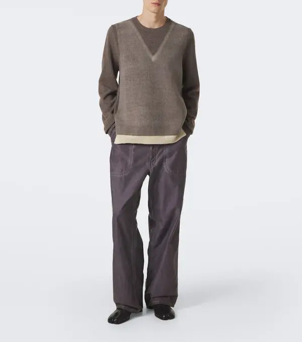 MAISON MARGIELA Printed Virgin Wool Sweater