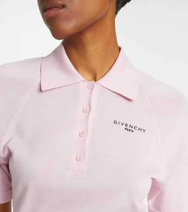 Givenchy Cotton And Silk Polo Shirt
