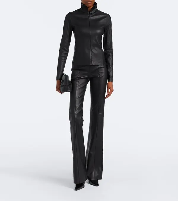 Stouls Gege Leather Flared Pants