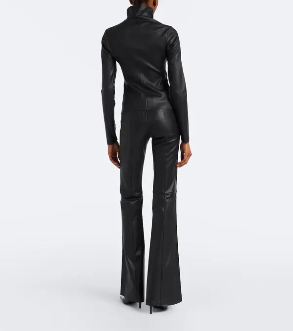 Stouls Gege Leather Flared Pants