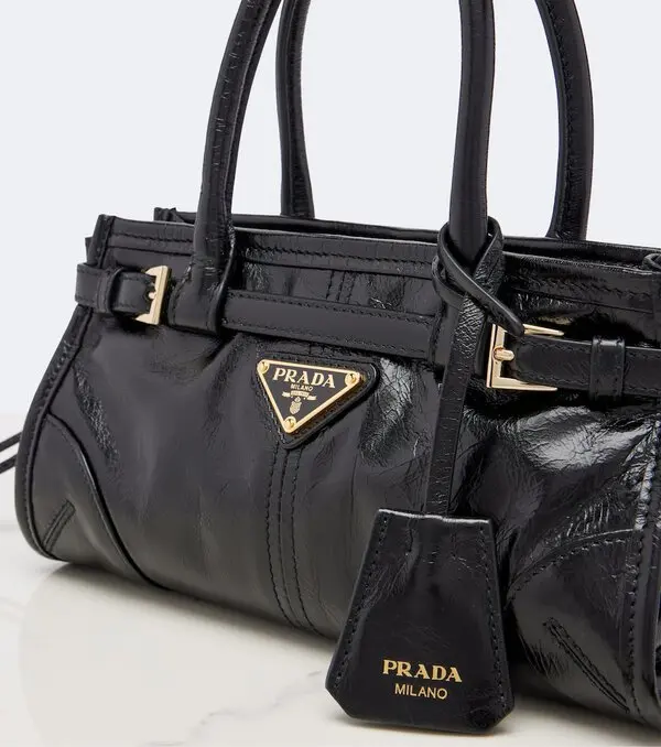Prada Bonnie Mini Leather Top-handle Bag
