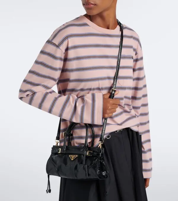 Prada Bonnie Mini Leather Top-handle Bag