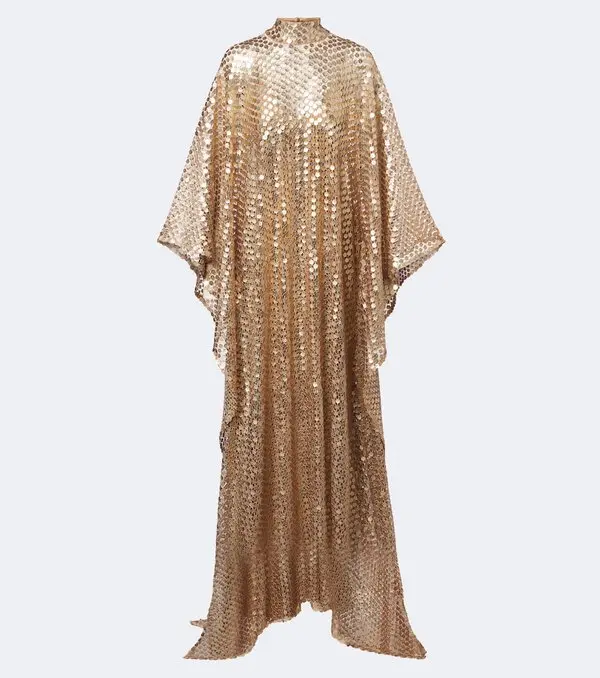 TALLER MARMO Deserto Sequined Kaftan - Gold