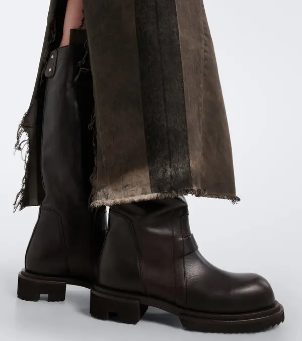 Rick Owens Gabe Leather Knee-high Boots