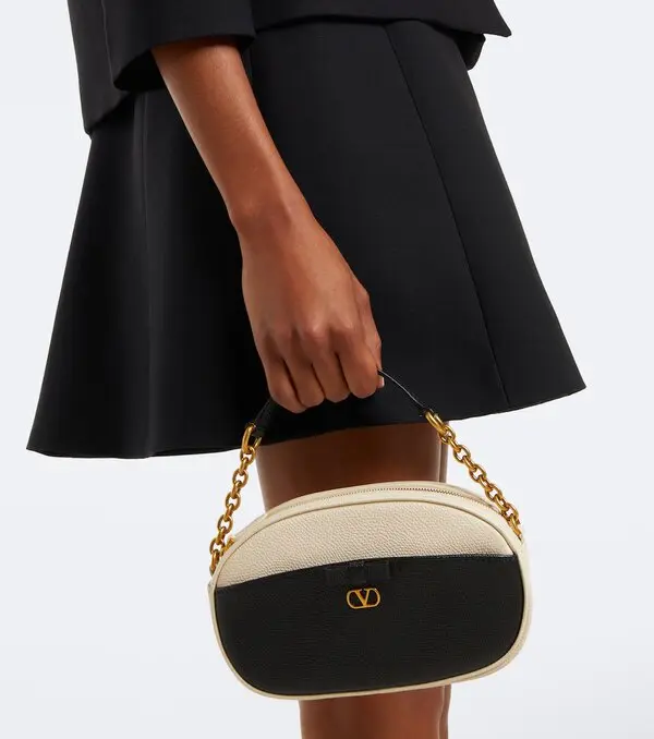 Valentino Garavani Vlogo Mini Leather Top-handle Bag
