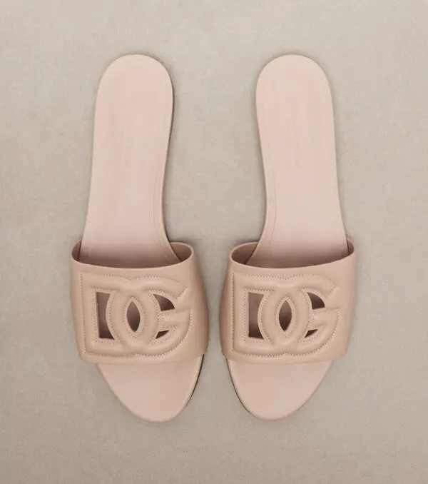 Dolce & Gabbana Dg Leather Slides