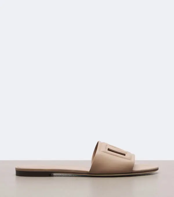 Dolce & Gabbana Dg Leather Slides
