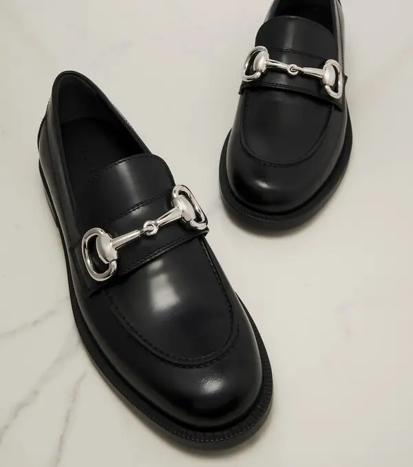 Gucci Boulevard Leather Penny Loafers