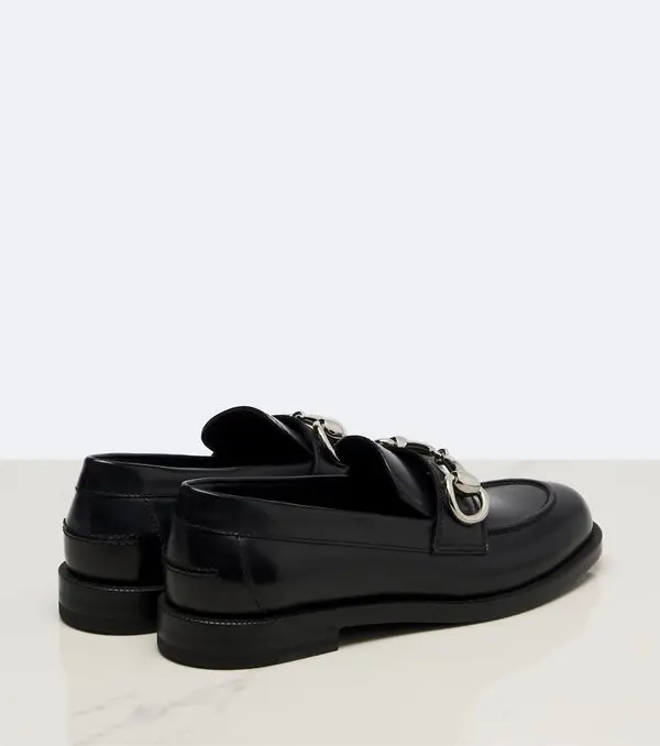 Gucci Boulevard Leather Penny Loafers