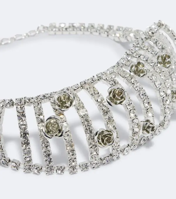 Magda Butrym Embellished Choker With Floral Appliques