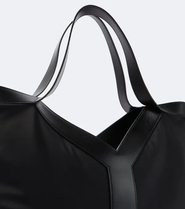 Saint Laurent Y Large Leather-trimmed Tote Bag