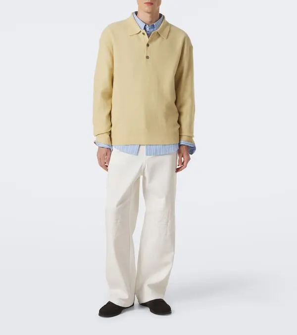 FRAME Wool Polo Sweater