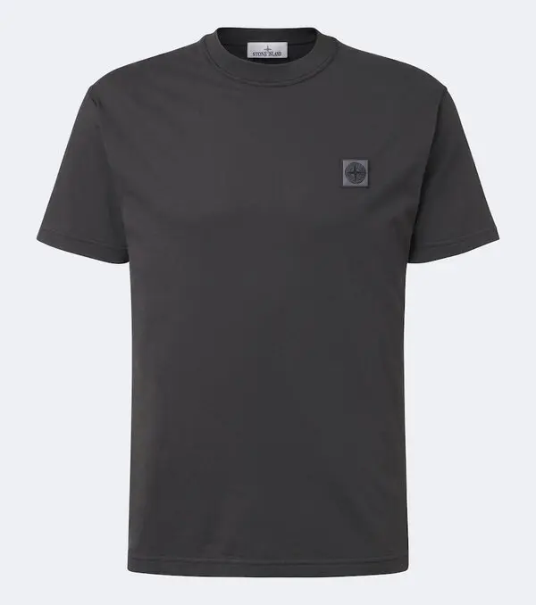Stone Island Compass Badge Cotton Jersey T-shirt - Grey
