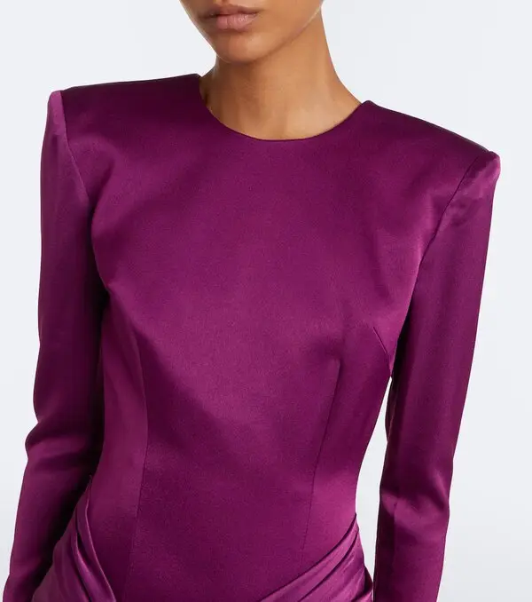 Alex Perry Satin Crepe Gown