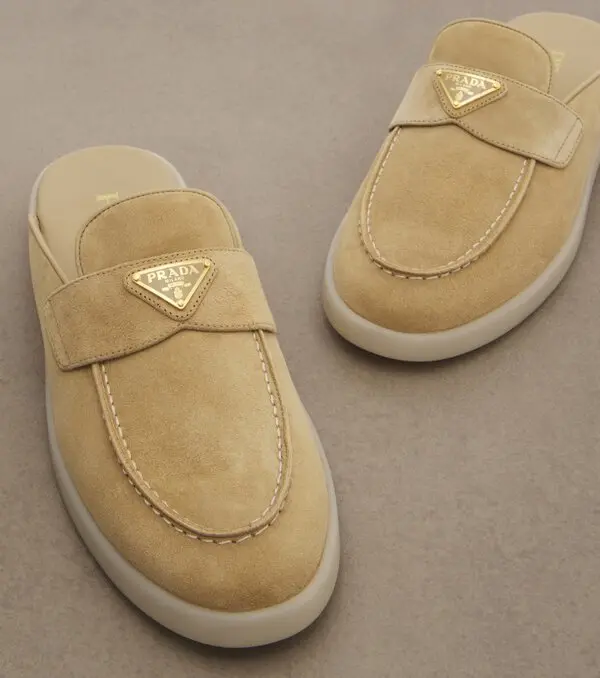 Prada Suede Mules