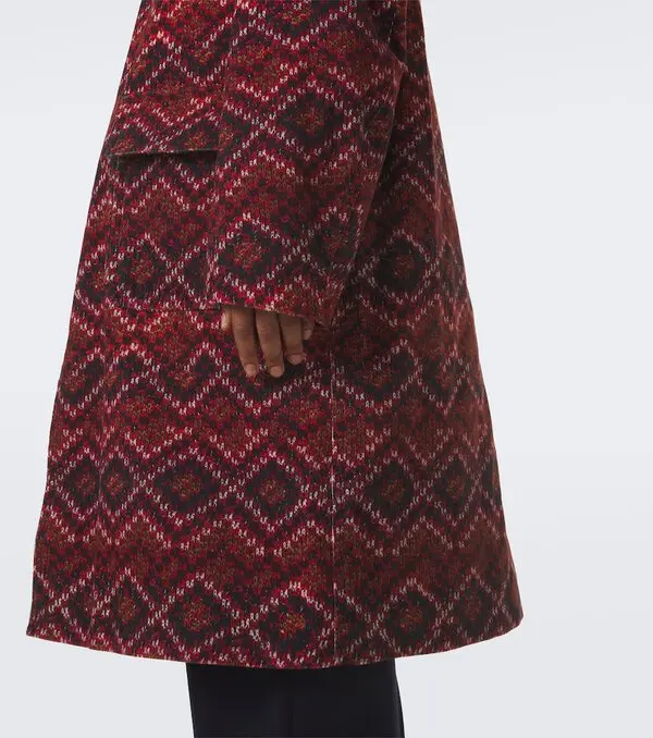Dries Van Noten Printed Cotton Corduroy Coat