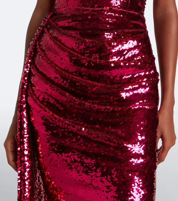 Alex Perry Sequined Bustier Dress