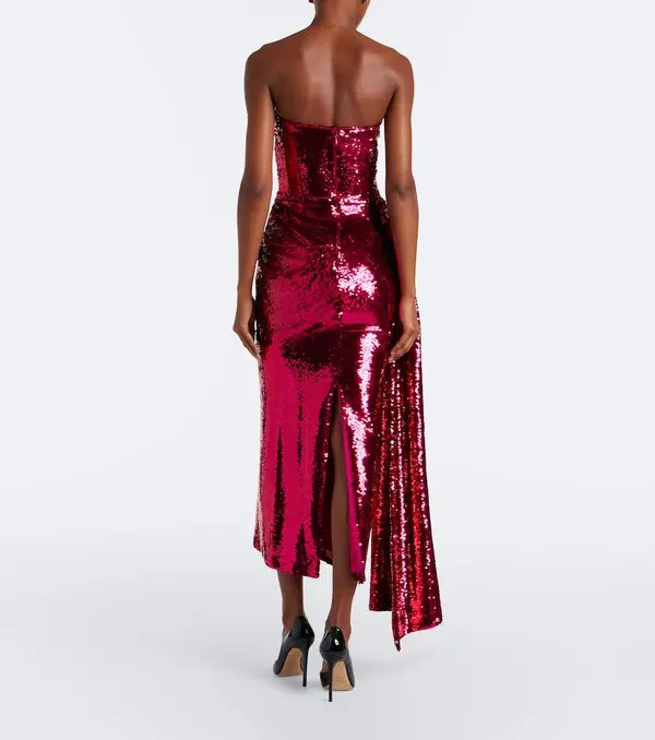 Alex Perry Sequined Bustier Dress
