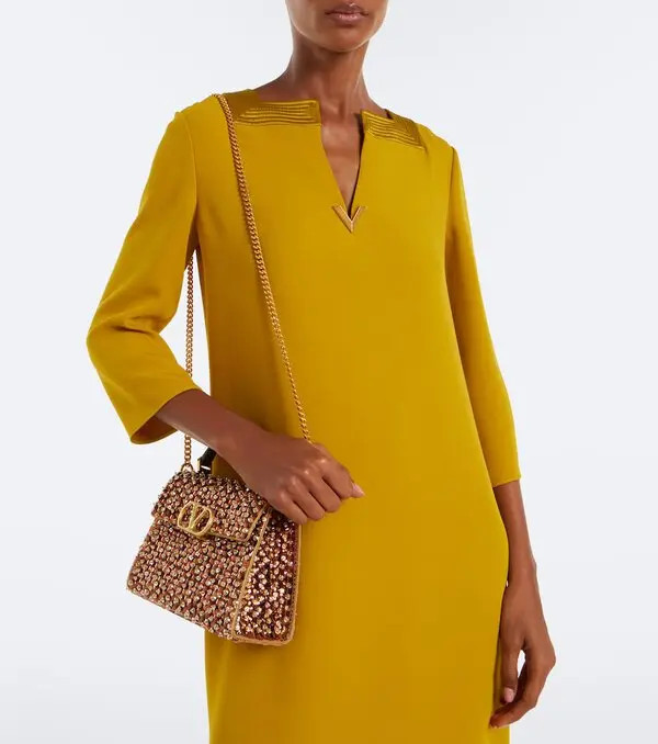 Valentino Garavani Vsling Mini Embellished Top-handle Bag