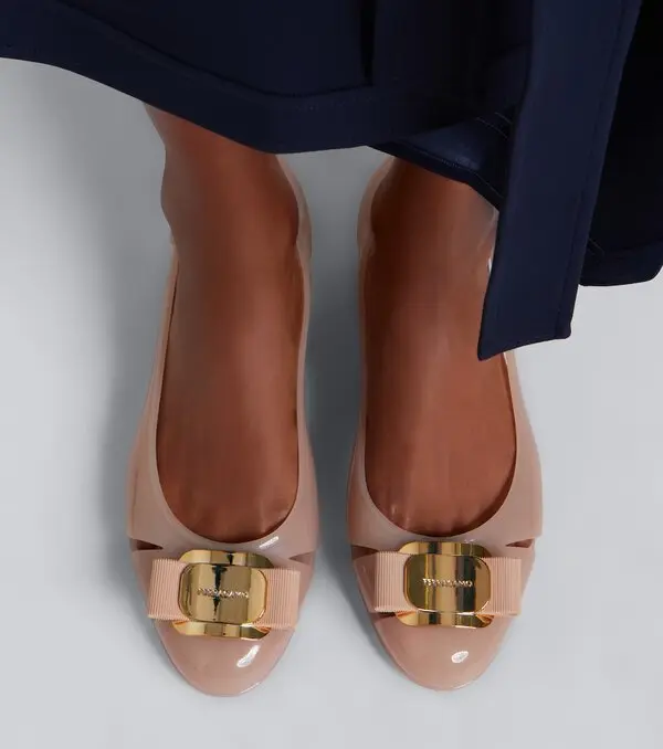 FERRAGAMO Nara Ballet Flats - Pink