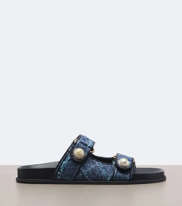 JIMMY CHOO Fayence Denim Sandals