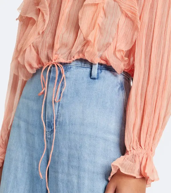Ulla Johnson Delfina Ruffled Silk Chiffon Blouse
