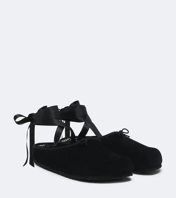 BIRKENSTOCK X Repetto Opera Suede Mules - Black