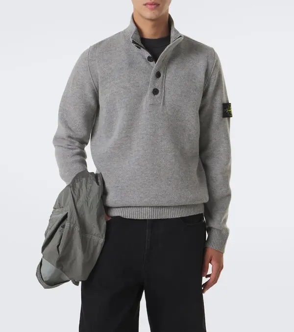 Stone Island Compass Badge Wool-blend Sweater