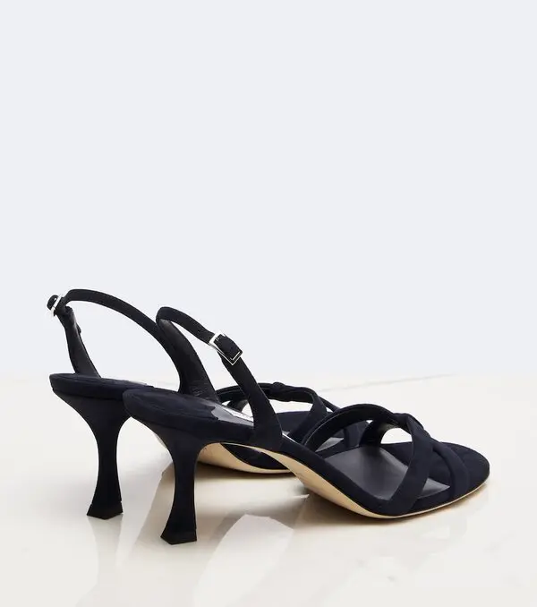 JIMMY CHOO Elsy Suede Slingback Sandals