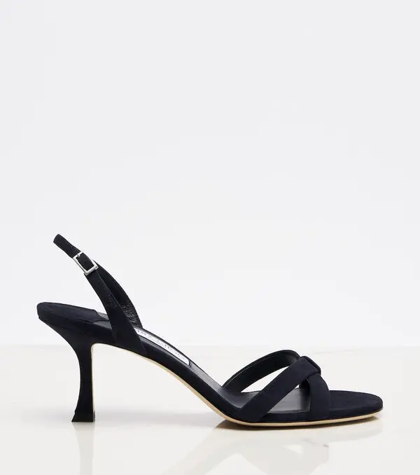 JIMMY CHOO Elsy Suede Slingback Sandals