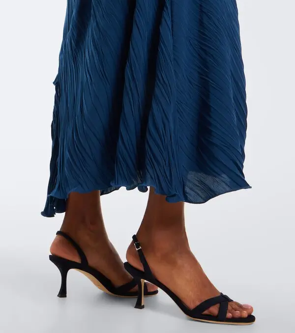 JIMMY CHOO Elsy Suede Slingback Sandals