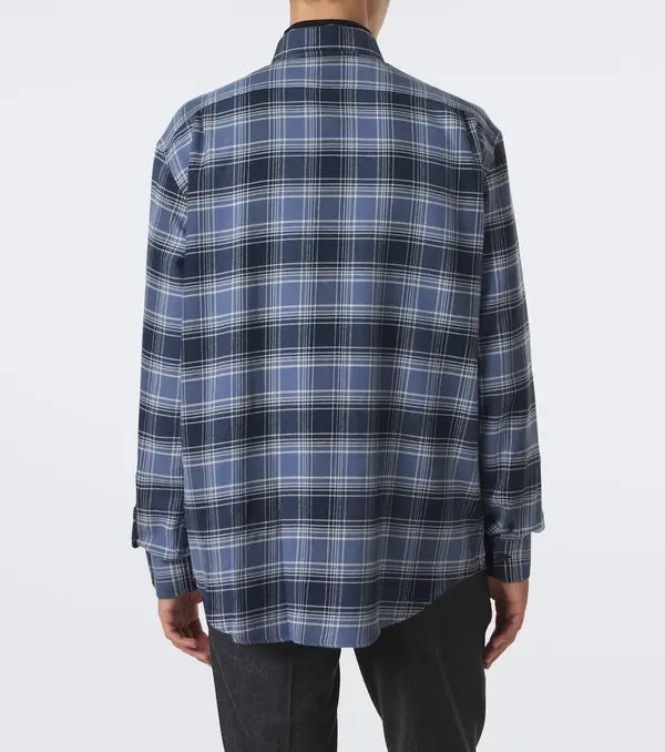 Ralph Lauren Purple Label Checked Cotton Shirt