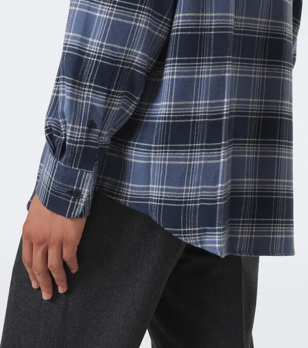 Ralph Lauren Purple Label Checked Cotton Shirt