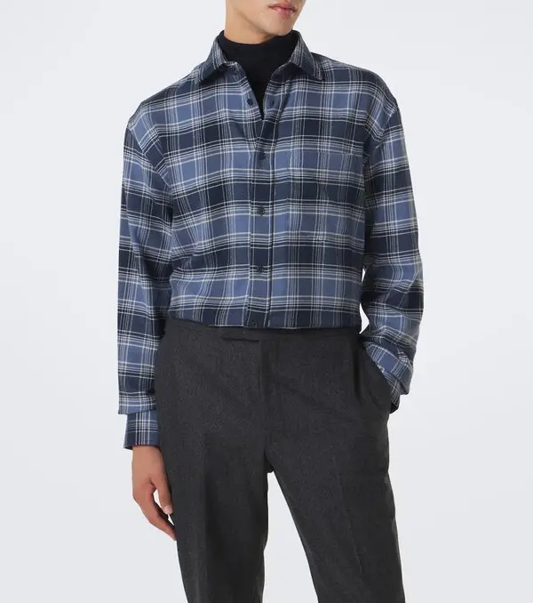 Ralph Lauren Purple Label Checked Cotton Shirt