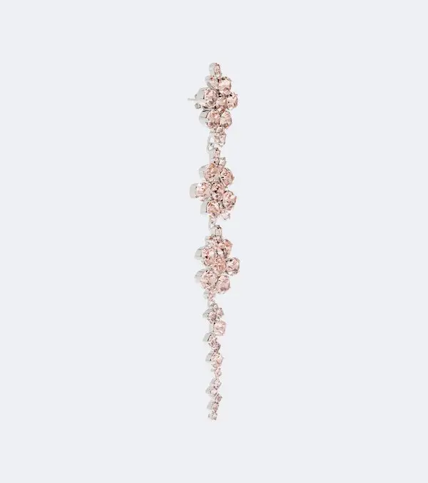 Simone Rocha Floral Crystal-embellished Drop Earrings