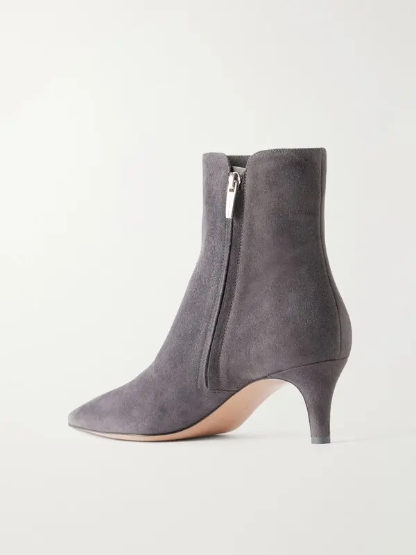 GIANVITO ROSSI Levy 55 Suede Ankle Boots