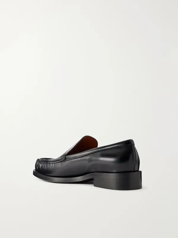 Acne Studios Boafer Debossed Leather Loafers