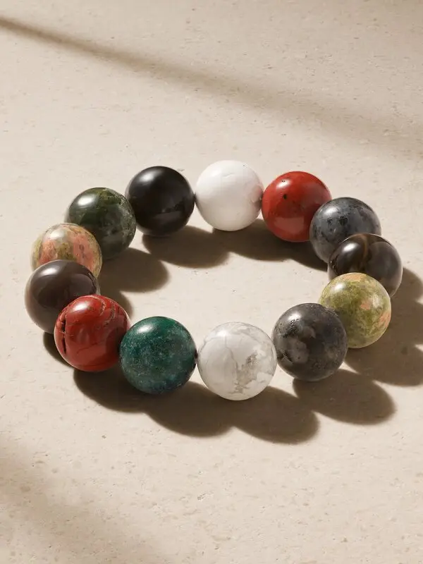 Jia Jia Jumbo 14-karat Gold -stone Beaded Bracelet - Multi