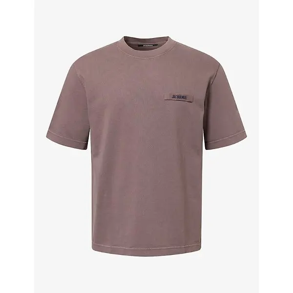 Jacquemus Le Gros Grain Cotton-jersey T-shirt - Brown