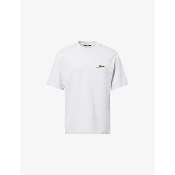 Jacquemus Le Gros Grain Cotton-jersey T-shirt - Grey