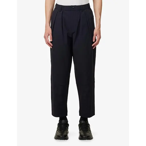 MANORS Greenskeepers Tapered-leg Stretch-woven Trousers - Black