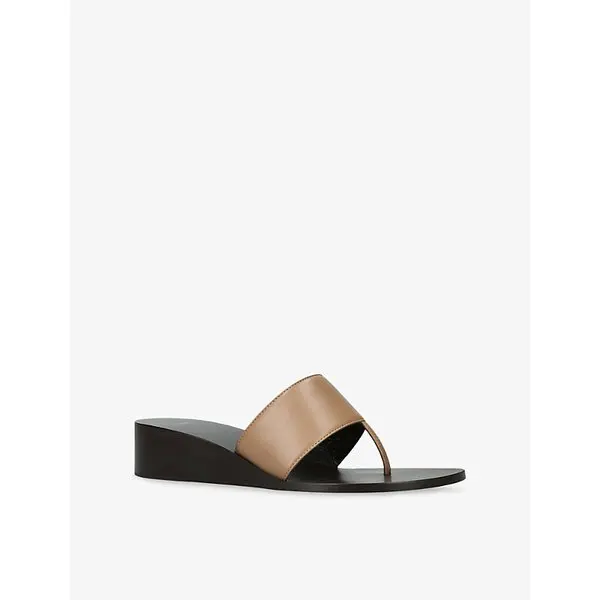 JUDE Lucille Leather Wedge Sandals