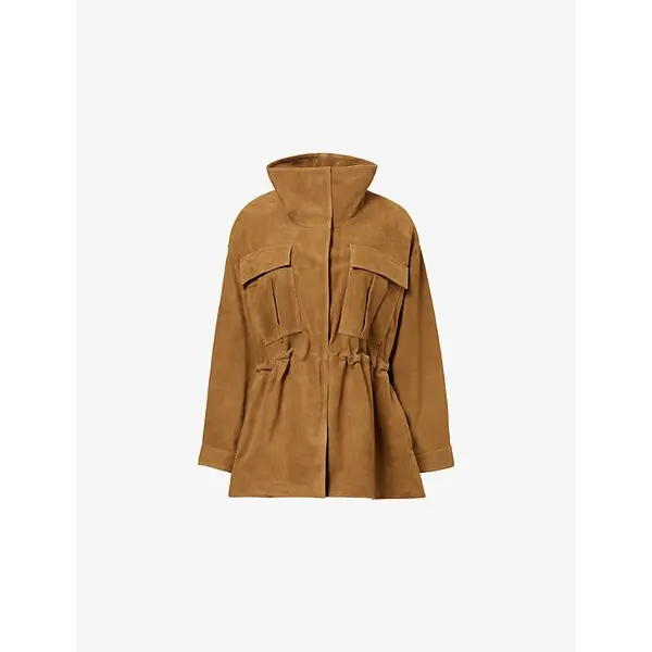 ROHE FRAMES Stand-collar Suede Bomber Jacket