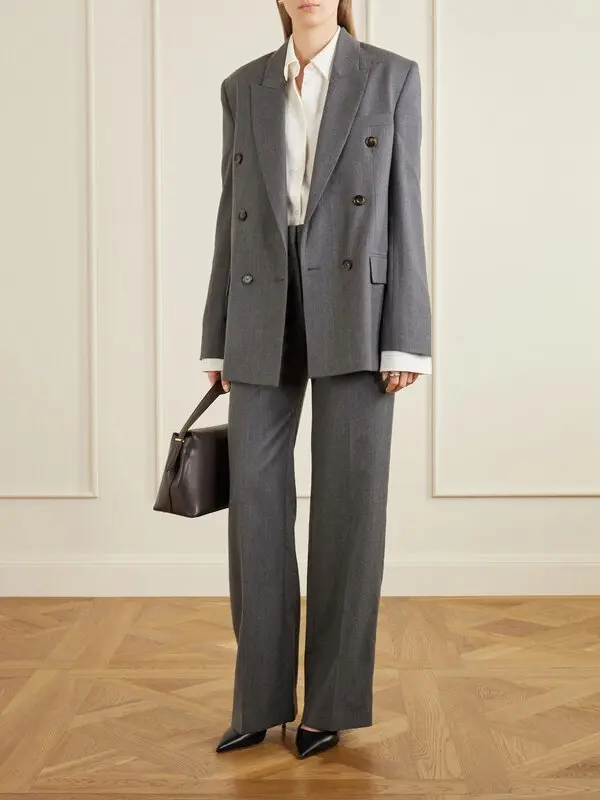 Stella McCartney Doubled-breasted Oversized Wool Blazer