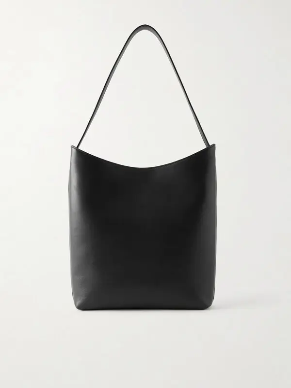 THE ROW Alma Leather Should Bag - Black